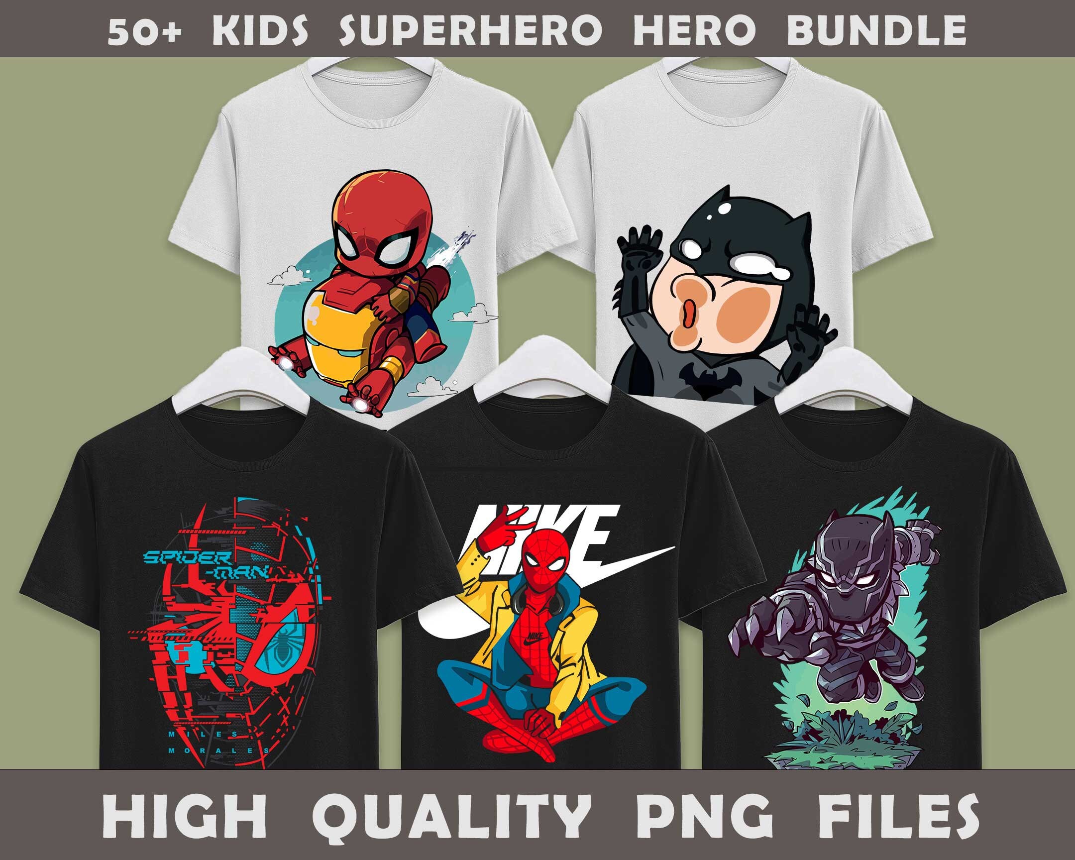 50 Kids Superhero Bundle super Heroes Kids Digital Set - Etsy