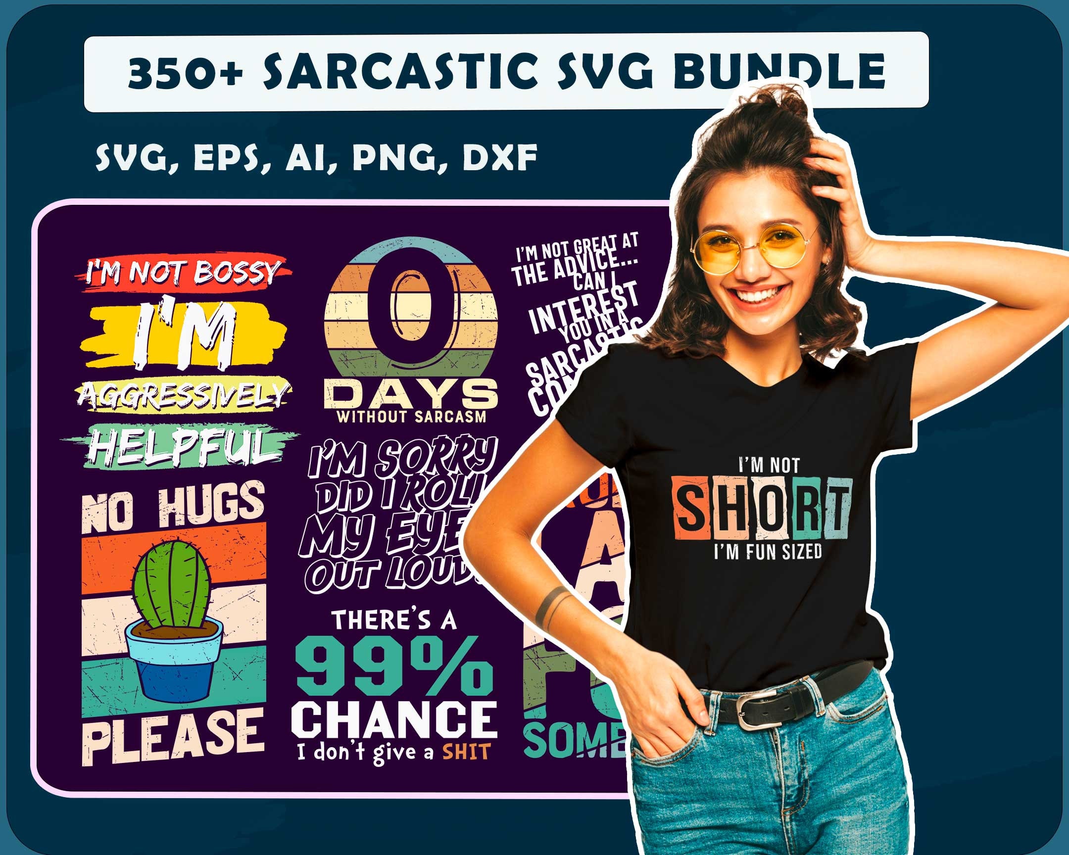 Sarcastic SVG Bundle: Funny Quotes for Tumblers (350+ Files) - Etsy