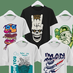 200 + Premium T-shirt Pod Design Bundle, High Quality Print ...