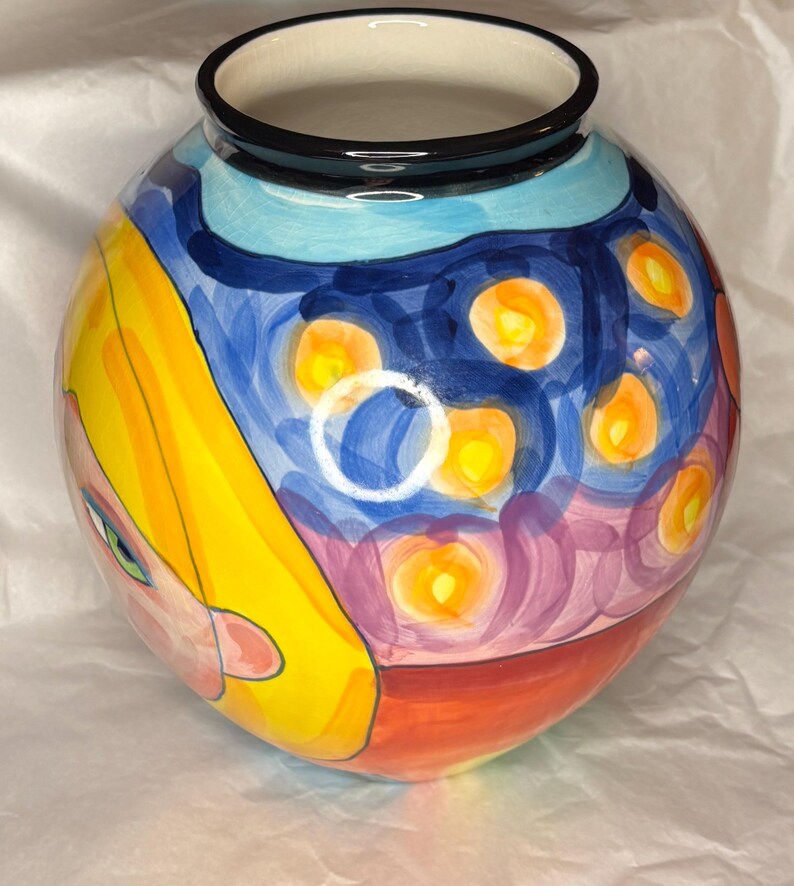 Bella Casa Vase, Ganz, Denise Ford Design, 2 Faces, Redhead Blonde ...