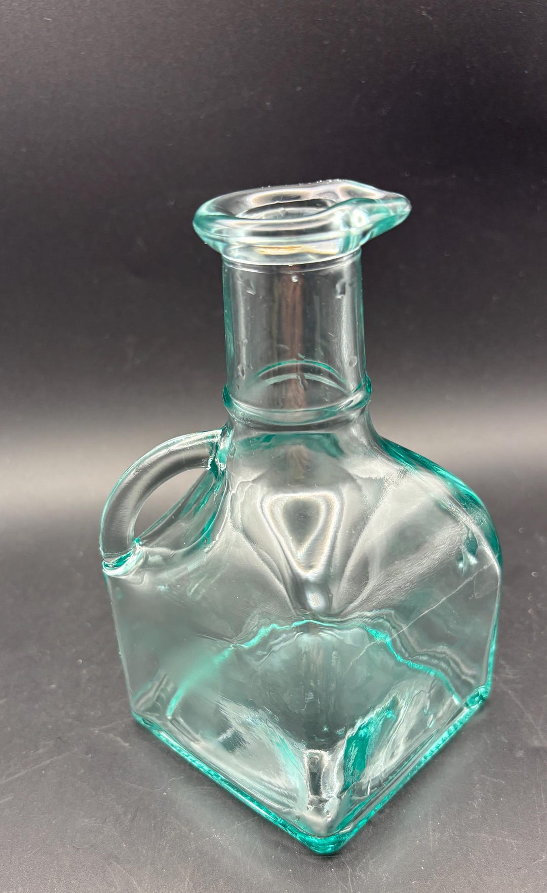 Viking Small Square Bottom Glass Pitcher-lipped Bottle, 250 ML, Blue ...