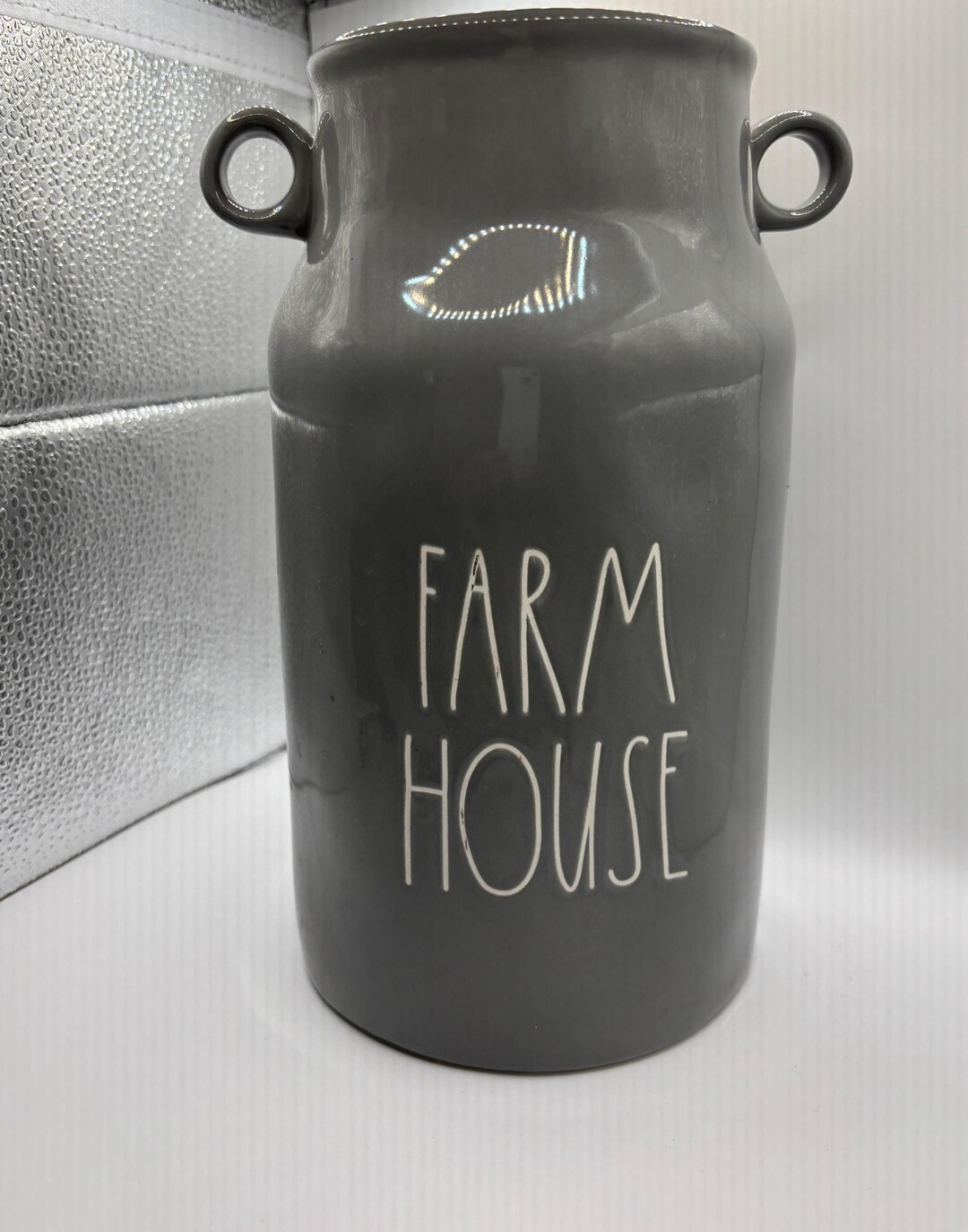 Rae Dunn Gray Farm House Jug / Vase 9.5 Inches - Etsy