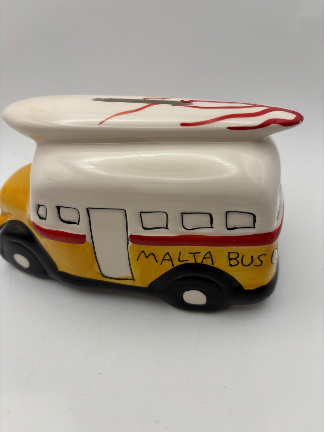 Ceramic Malta Bus Bank: Adorable Surfer Bus Decor - Etsy