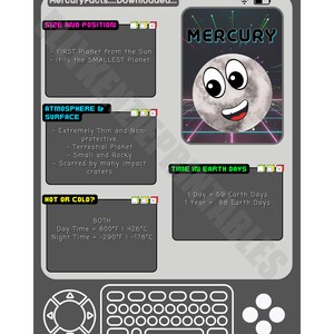 Printable Solar System Bundle - Planet Fact Sheets - Planet Flash Cards ...