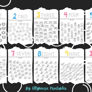 Printable Ocean Themed Number Worksheets, Preschool Worksheets ...