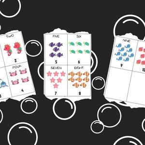 Printable Ocean Themed Number Worksheets, Preschool Worksheets ...