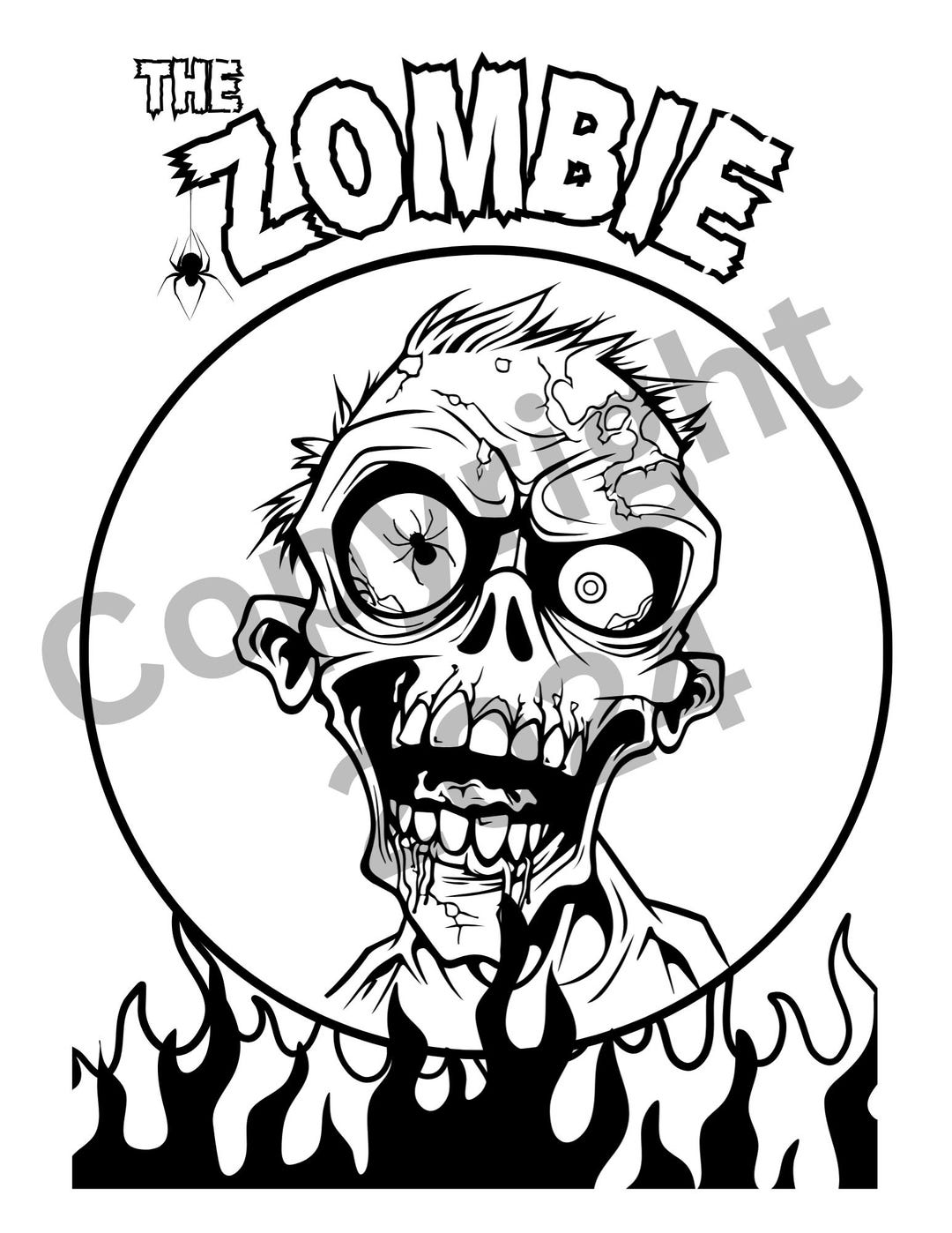 18 Coloring Pages From 'the Coloring Book of the Dead: BOOK 1 the Evil ...