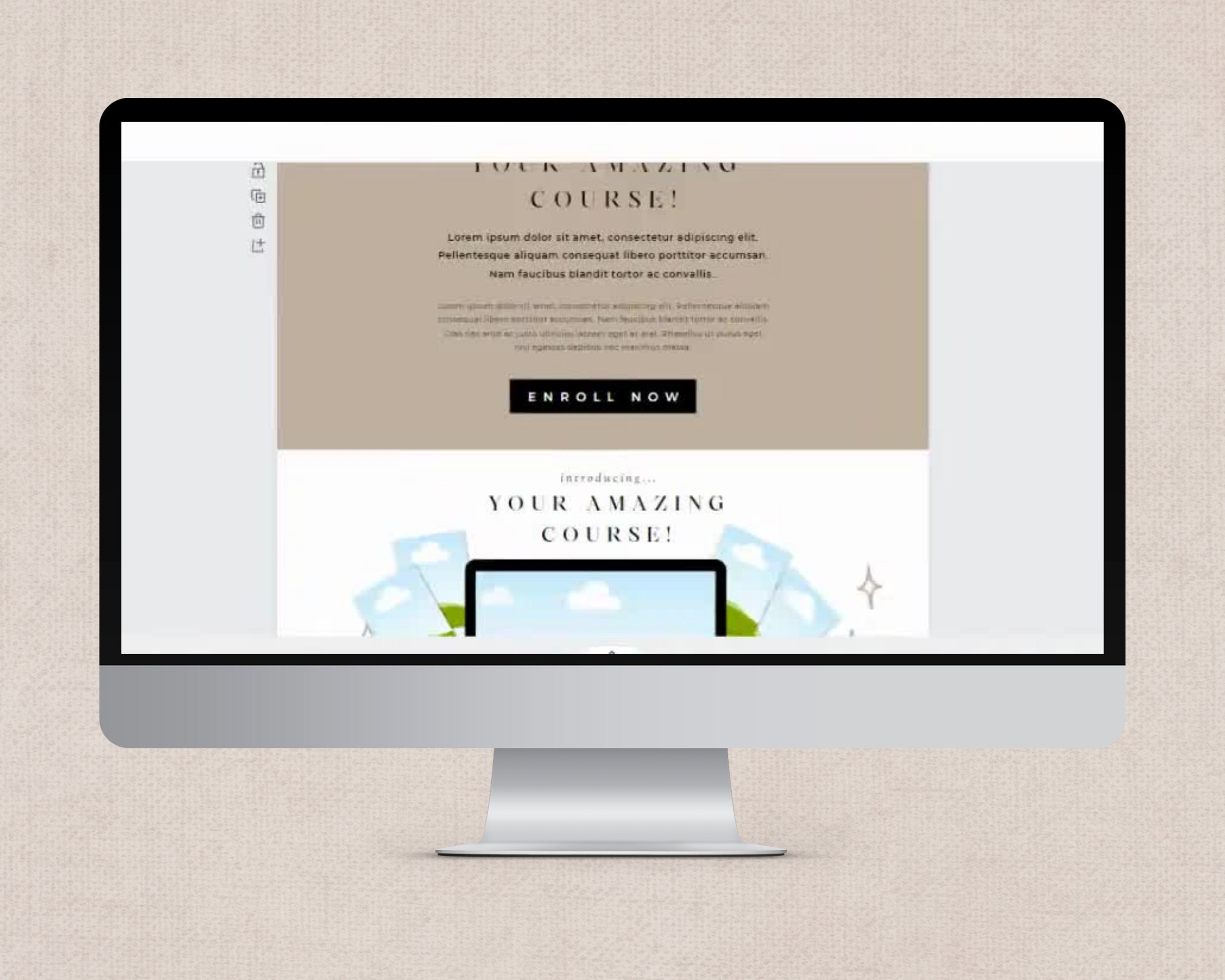 Course Sales Page Template INSTANT DOWNLOAD Coaches Landing Page ...