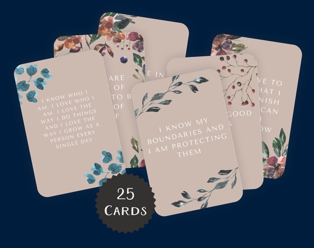 Affirmation Cards Downloadable INSTANT DOWNLOAD Positive Affirmation ...