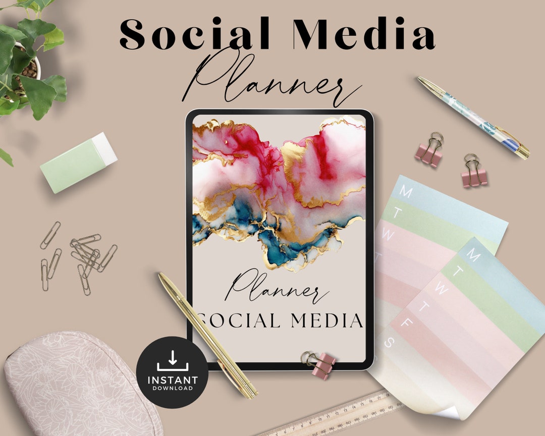 Printable Social Media Planner for Business Owners INSTANT DOWNLOAD ...