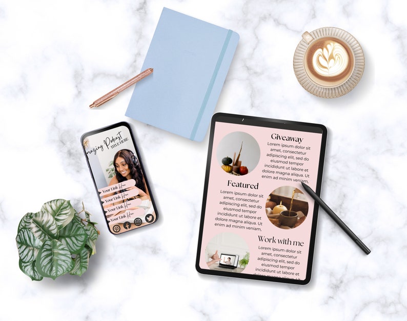 Instagram Landing Page Template & Link in Bio INSTANT DOWNLOAD Canva ...