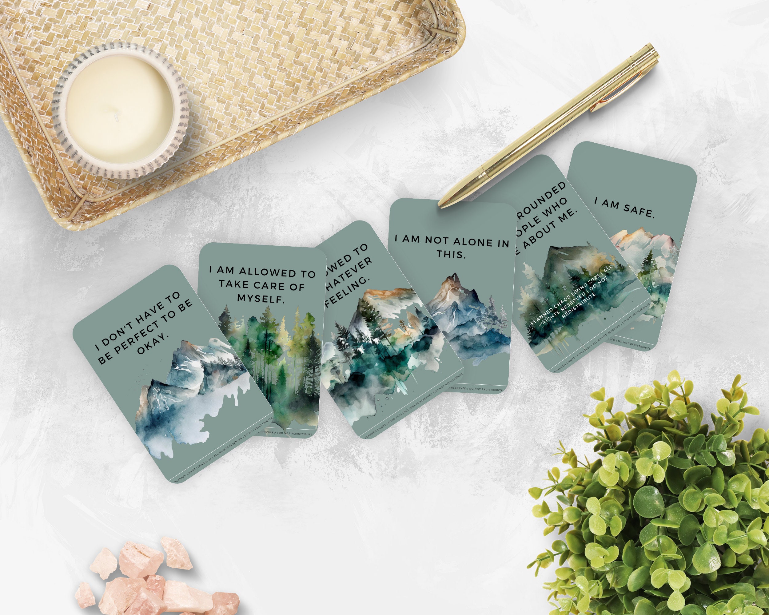 Men's Affirmation Cards INSTANT DOWNLOAD Anxiety and Relief Positive ...