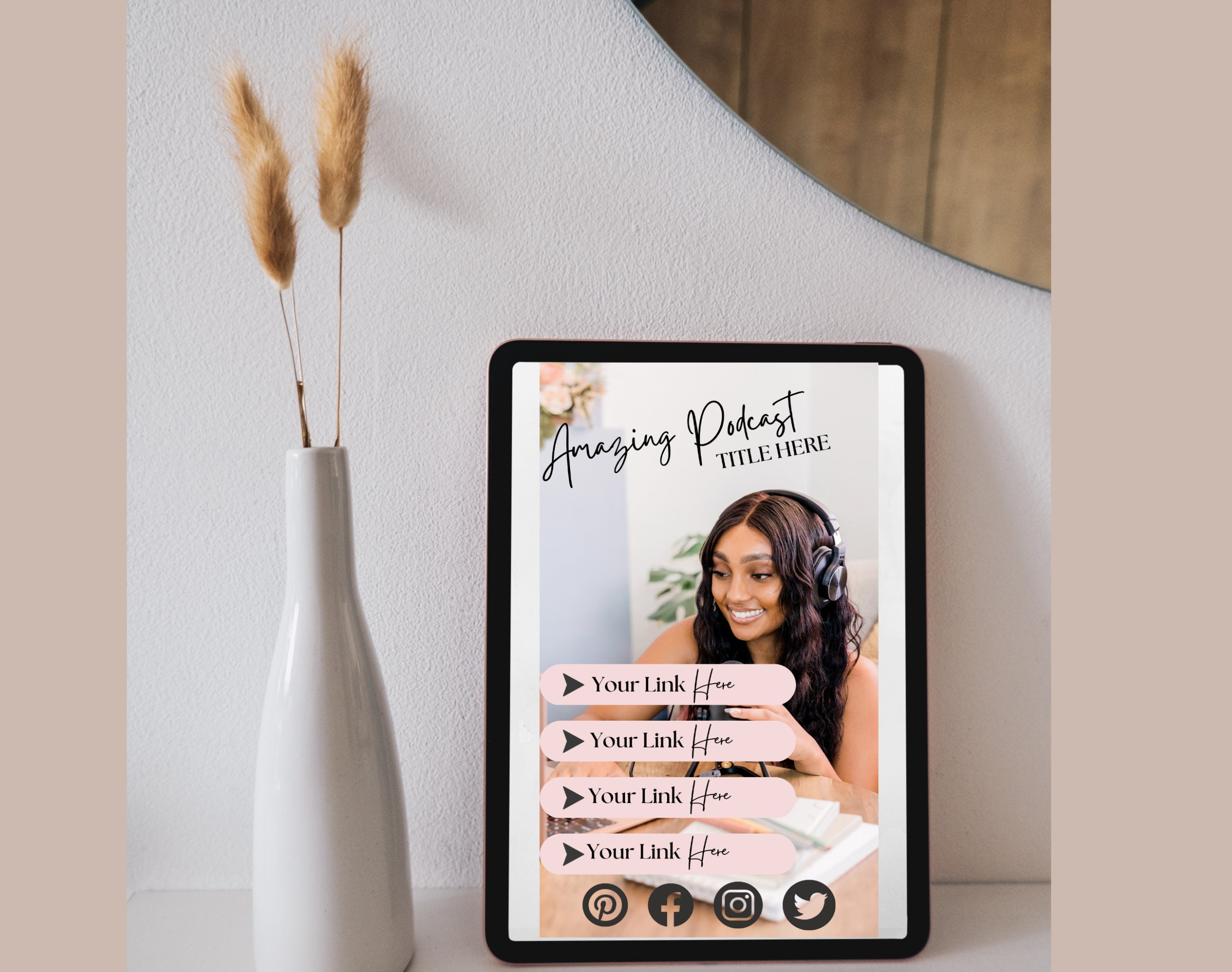 Instagram Landing Page Template & Link in Bio INSTANT DOWNLOAD Canva ...