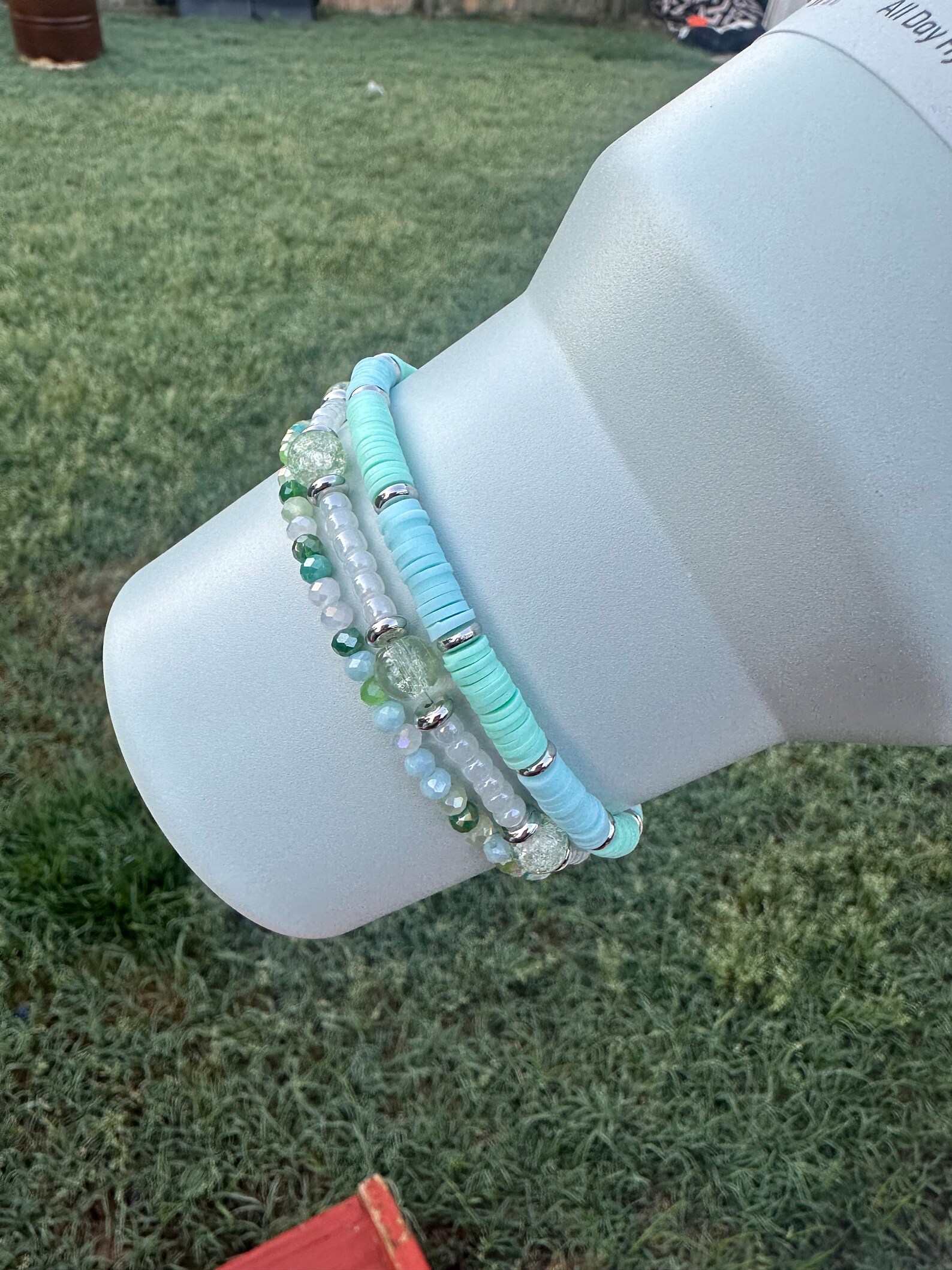 Mist Stanley Bracelets - Tumbler Boot Topper/charm Stacking Bracelets ...