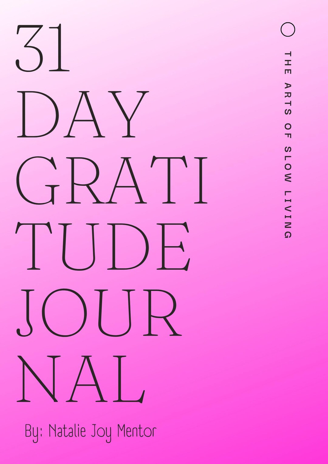 31 Day Gratitude Journal - Etsy
