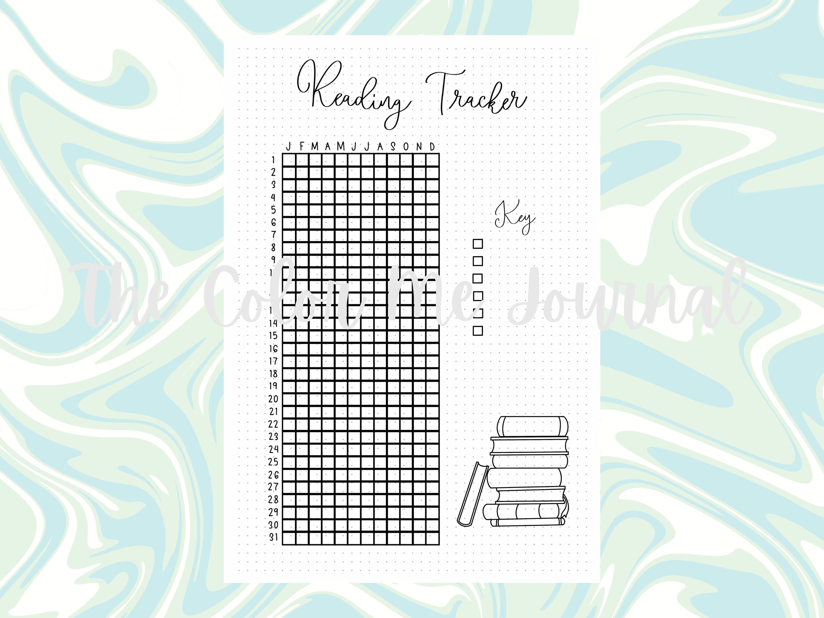 PDF Reading Tracker 2022-2023 Digital Bullet Journal - Etsy