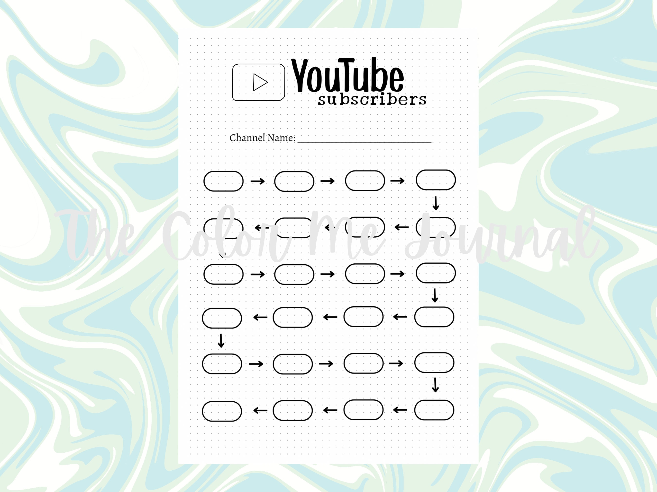 PDF Youtube Subscriber Tracker 2022-2023 Digital Bullet - Etsy