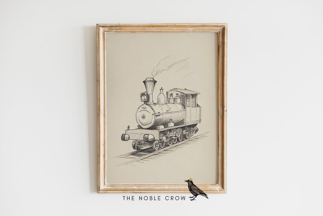 Vintage Toys Toy Train | Toy Train Print, Nursery Decor, PRINTABLE Art ...