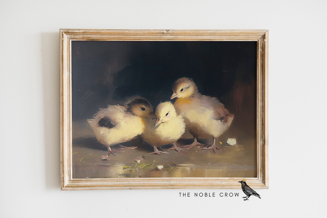 Spring Baby Chicks Print Printable Wall Decor Printable - Etsy