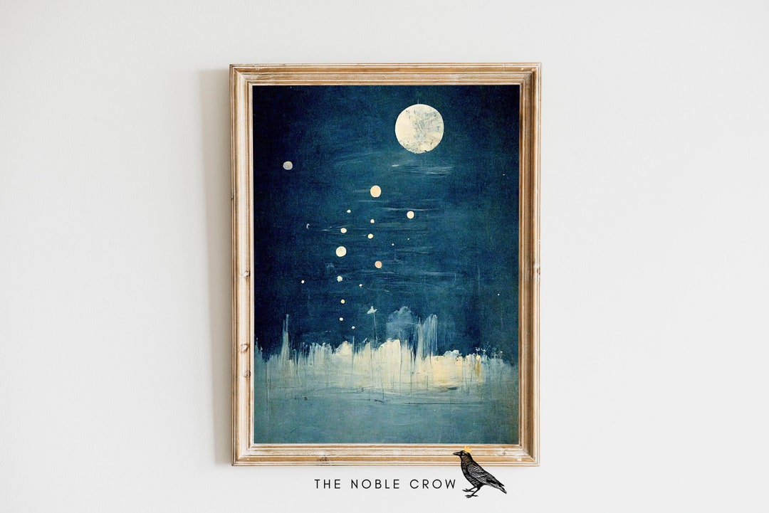 Vintage Night | STARLIGHT | Printable Art Digital Download | Printable ...