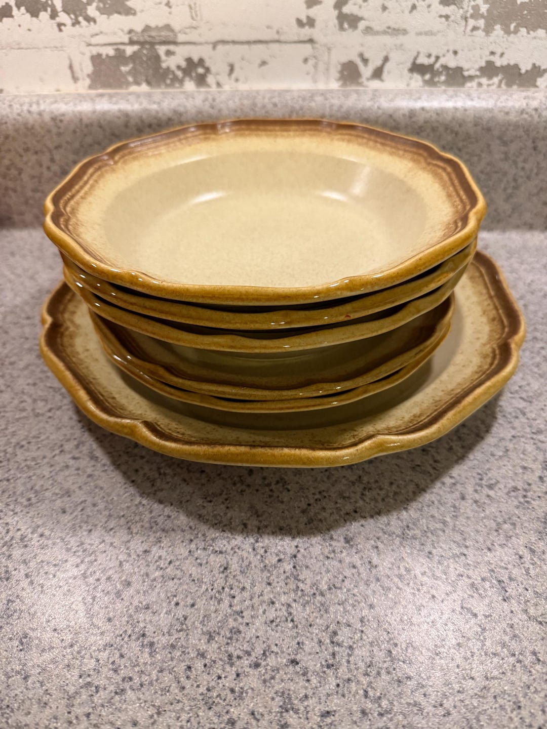 Mikasa Whole Wheat Dinnerware: Vintage Beige Stoneware, Made in Japan ...