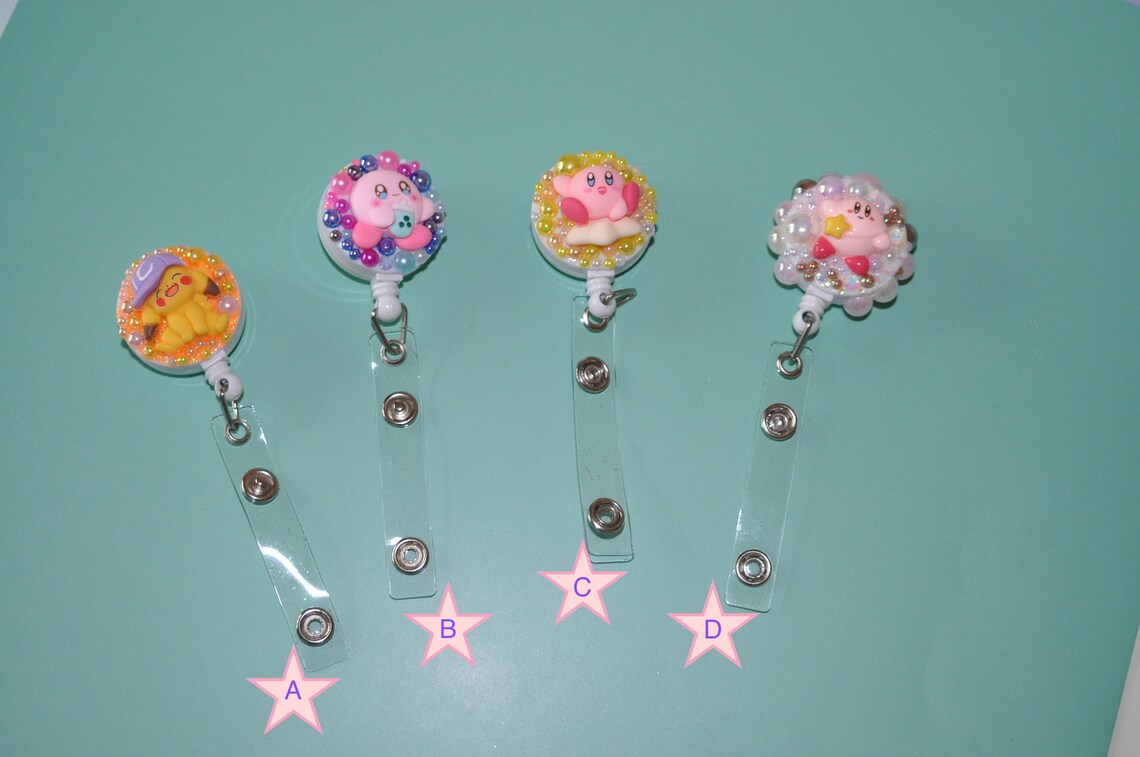 Kawaii Kirby Pokemon Nurse Medical Badge for ID / Cute ID - Etsy