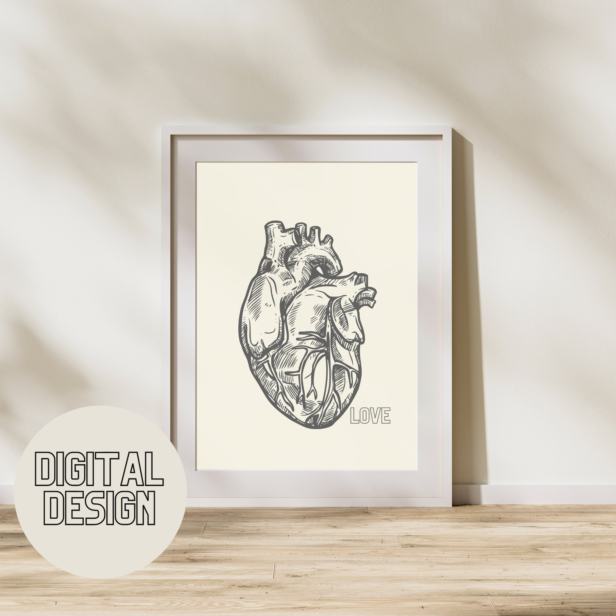 Heart Anatomy Print Heart Anatomy Poster Anatomical Heart - Etsy Israel