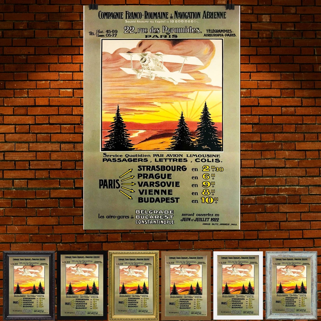 Vintage Airline Posters Affiche 2 Poster Frame Multiple Sizes - Etsy