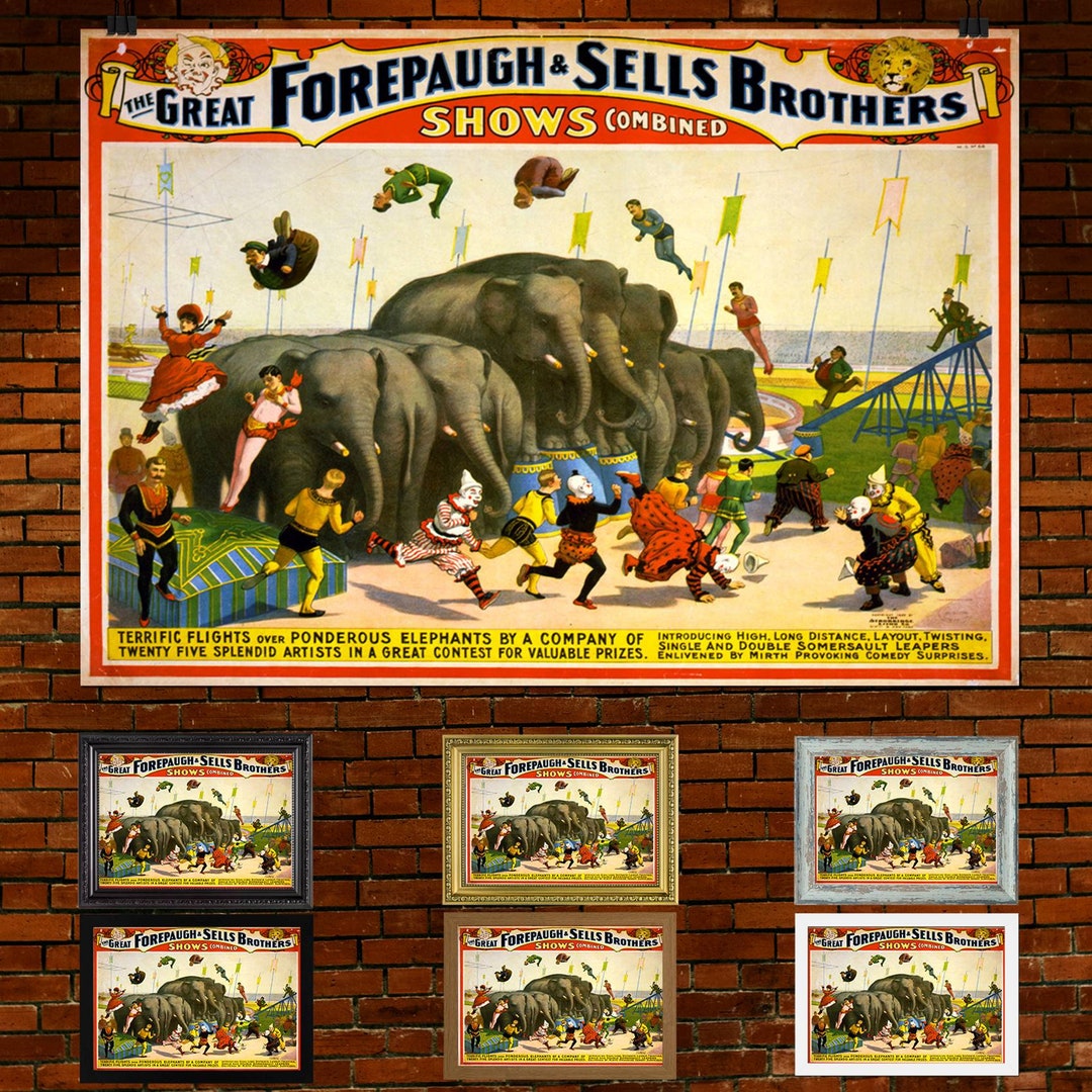 Vintage Circus Vintage Circus Poster 1899 Poster Frame - Etsy