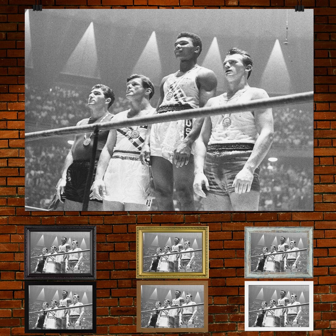 Muhammad Ali Old Black and White Photo Poster Frame Multiple - Etsy