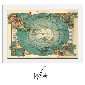 Old Map of Antarctica Antarctica Map 1906 Poster Frame - Etsy
