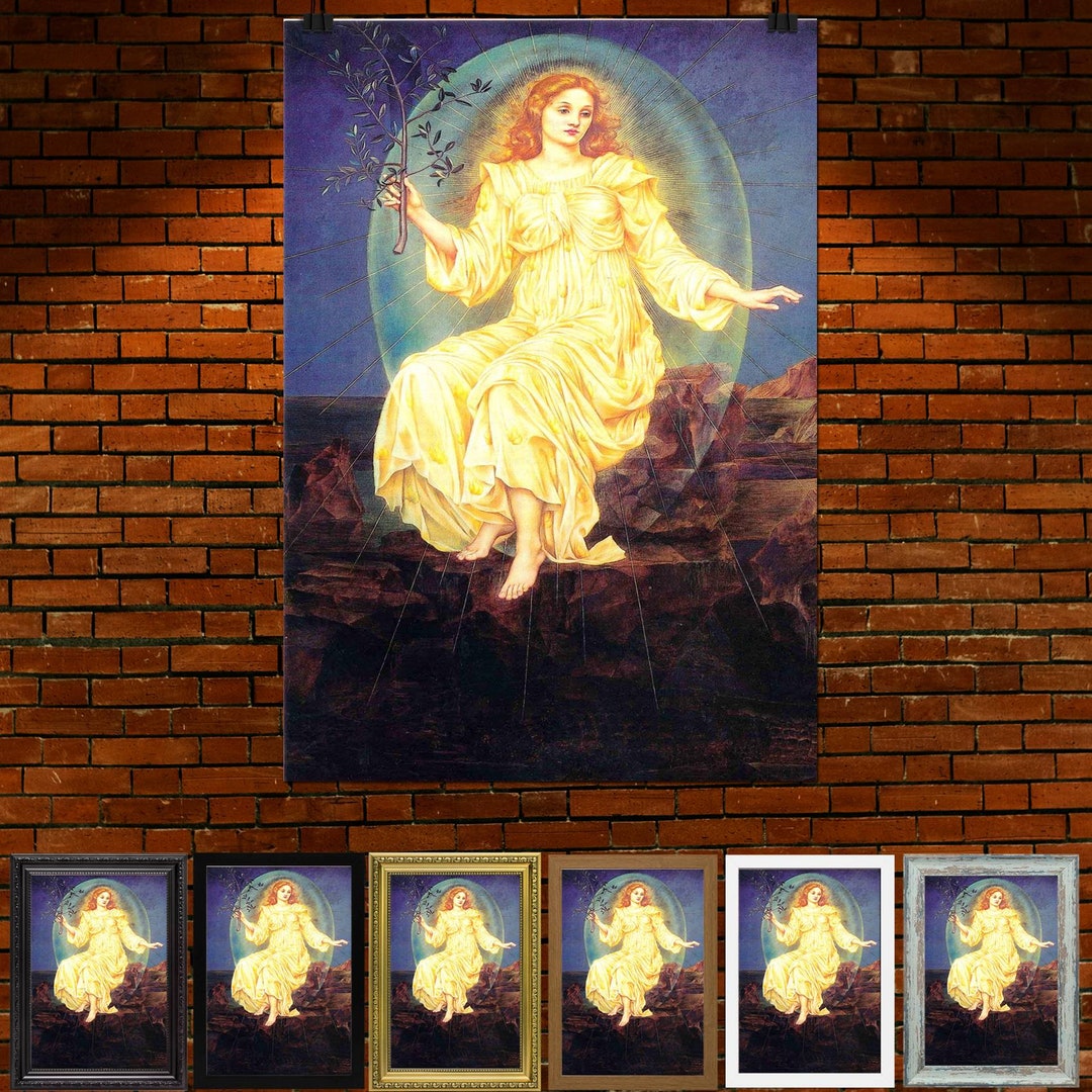 Lux in Tenebris Evelyn De Morgan Poster Frame Multiple Sizes - Etsy