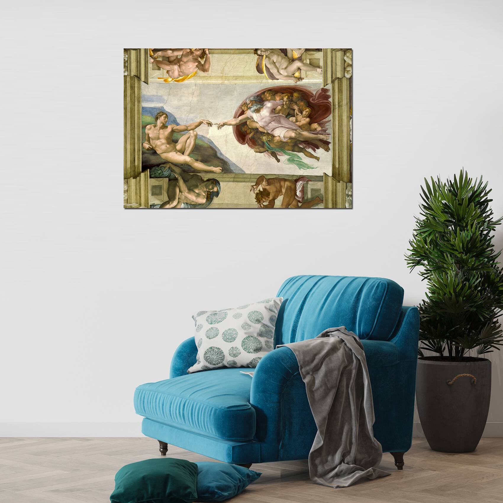 The Creation of Adam Michelangelo Poster Frame Multiple Sizes - Etsy