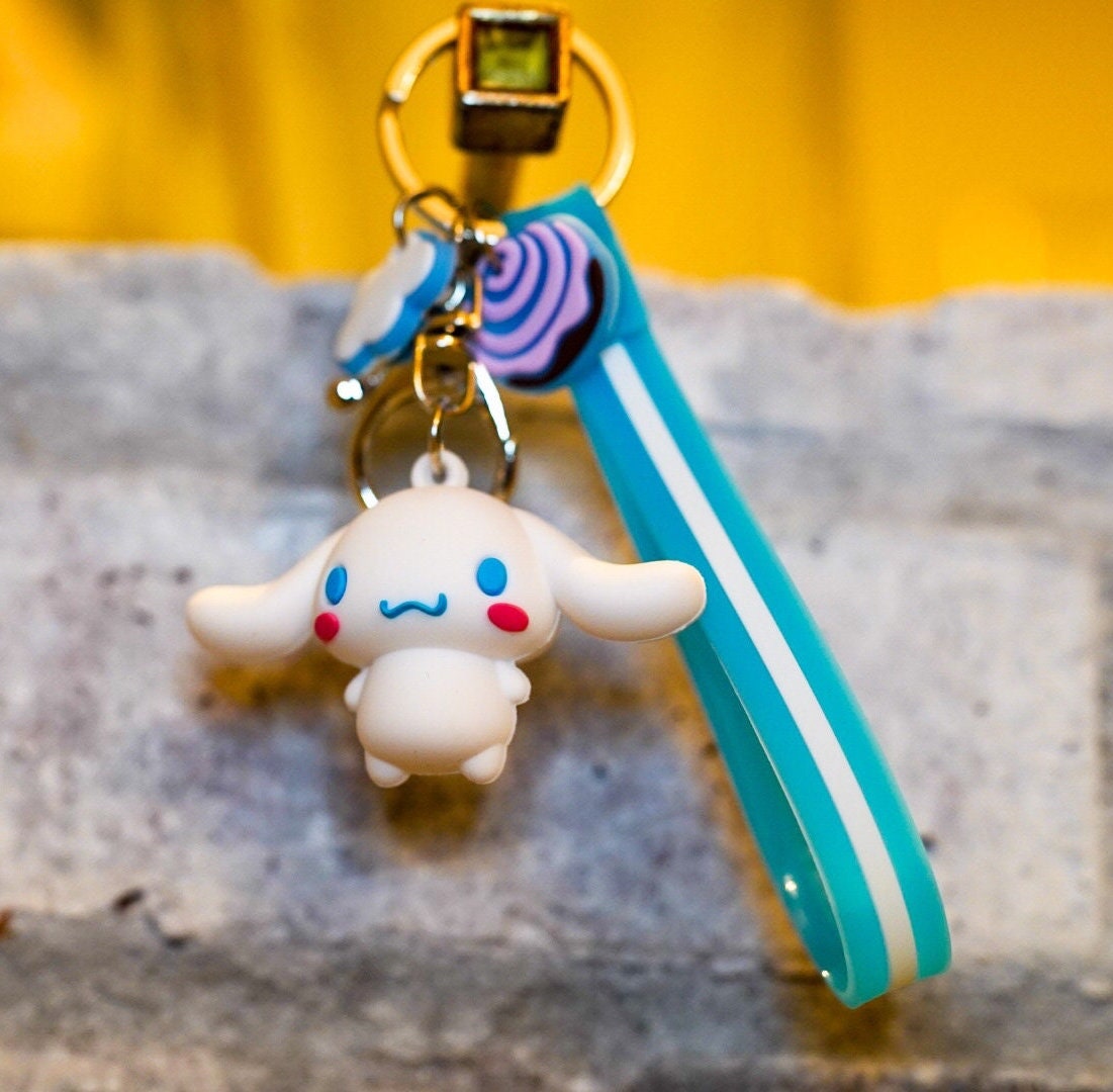 Hello Kitty Keychain | My Melody | Cinnamon Roll Charm | Kuromi ...