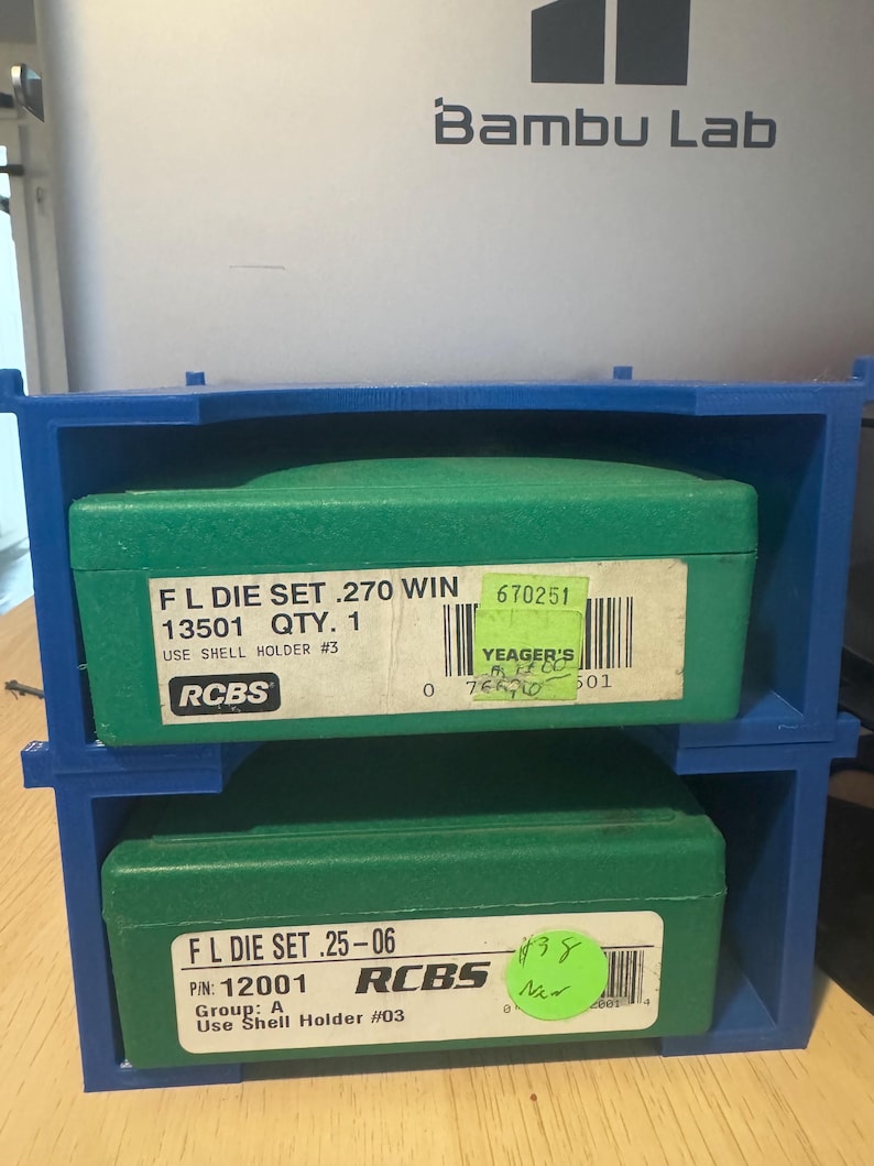 3D Printed Storage Box for Reloading Dies - Etsy
