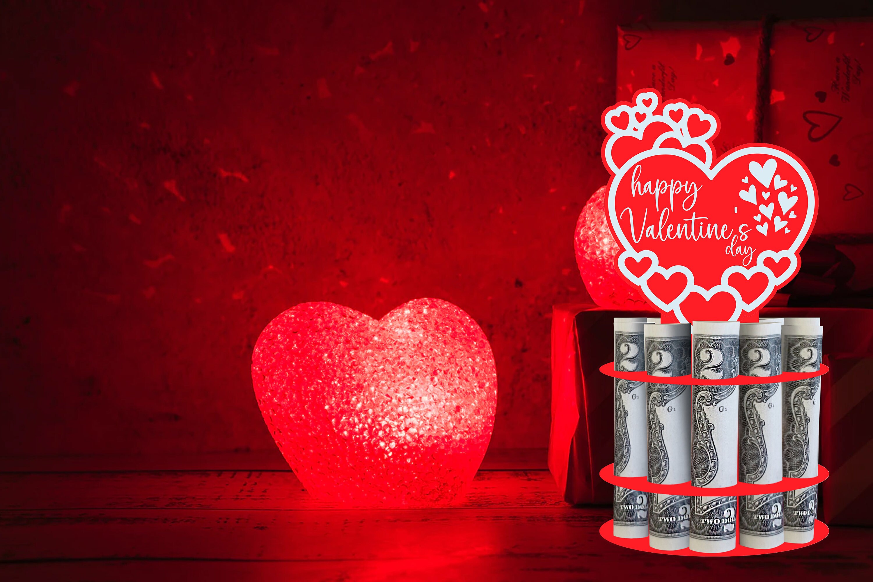 Valentine-s Day Money Cake Bundle, Funny Valentine Money Cake Bundle ...