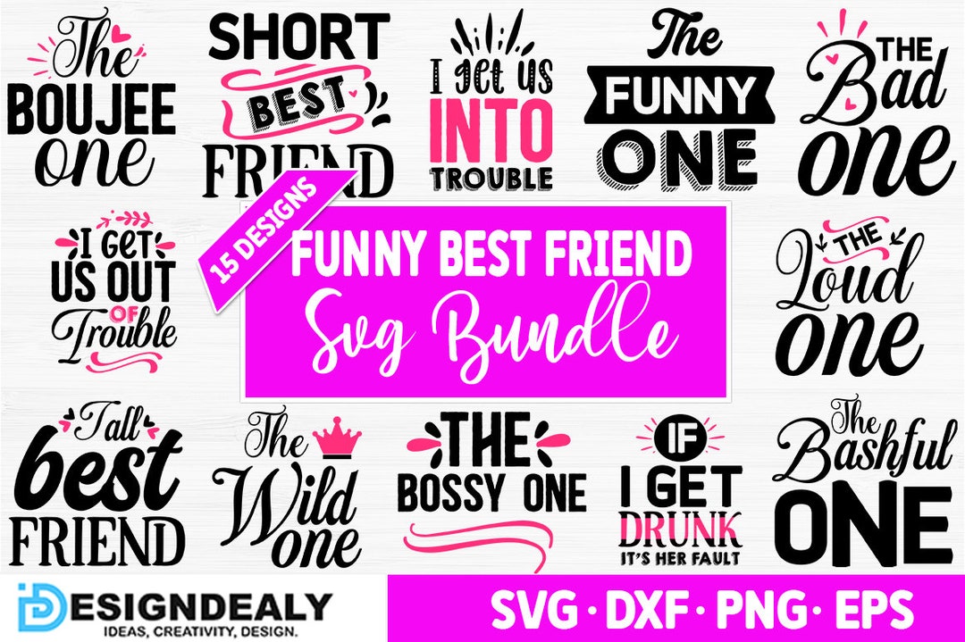 Friendship Svg Bundle, Friends Svg, Best Friends Svg, Friendship Svg ...