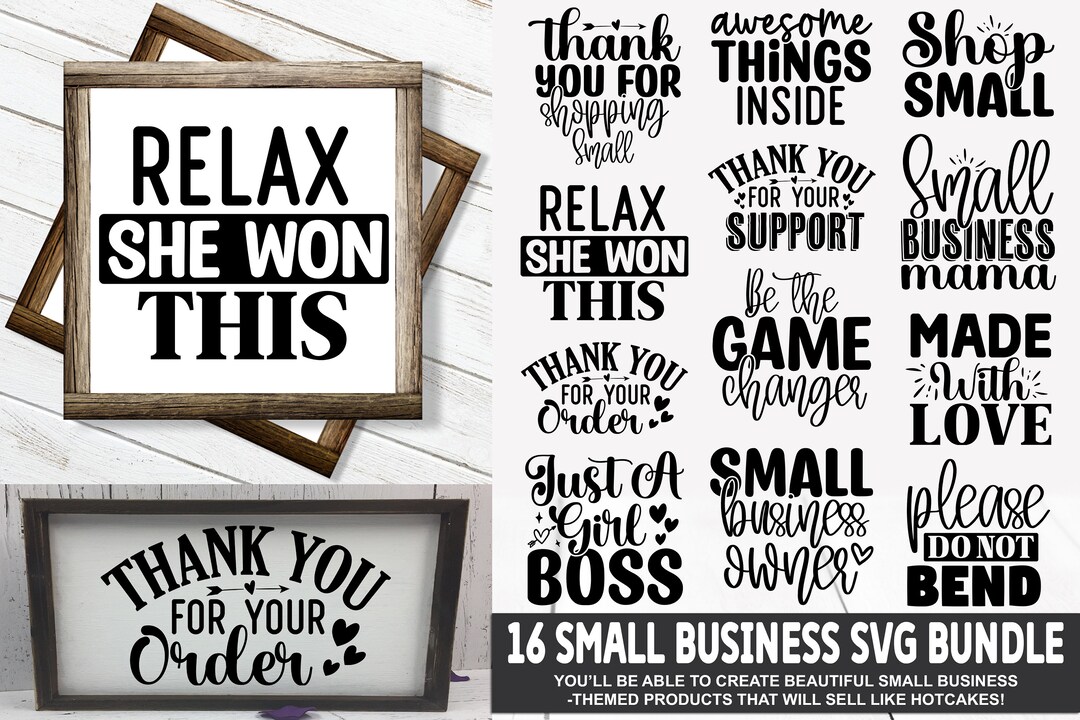 Small Business SVG Bundle, Small Business T Shirt, Small Business ...
