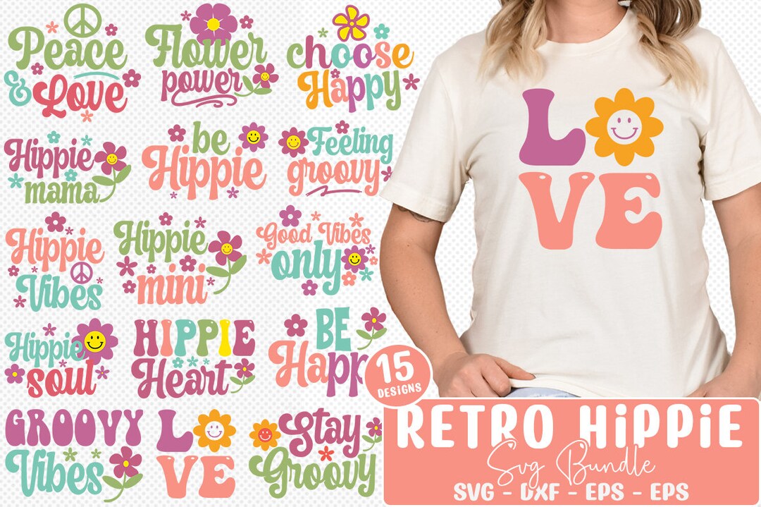 Hippie SVG Bundle, Hippie Svg, Peace Svg, Inspirational Svg ...