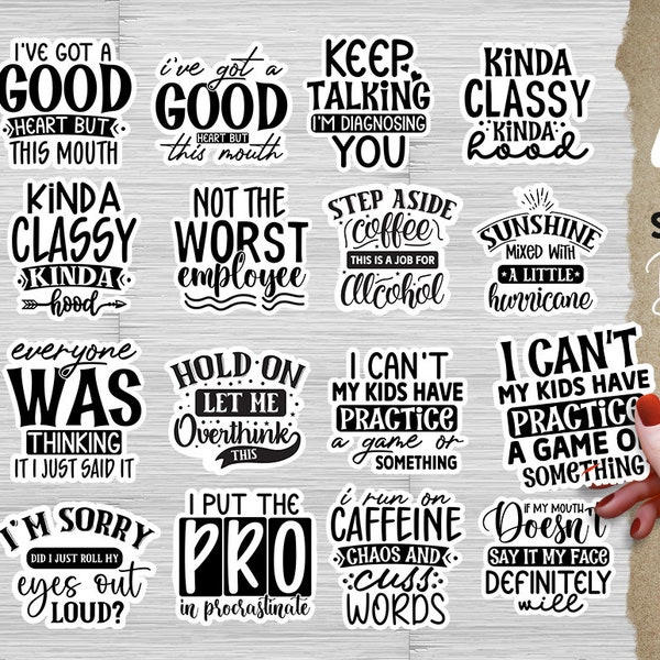 Funny Saying Stickers - Etsy