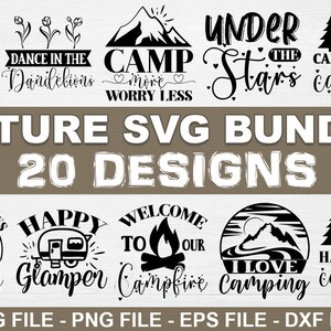 Nature Svg Bundle, Camping Svg, Mountain Svg, Nature Svg, Travel Svg ...
