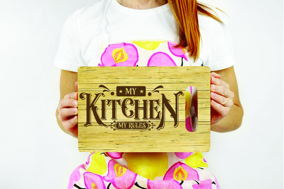 Cutting Board Svg Bundle Kitchen Quotes Svg Bundle My Kitchen My
