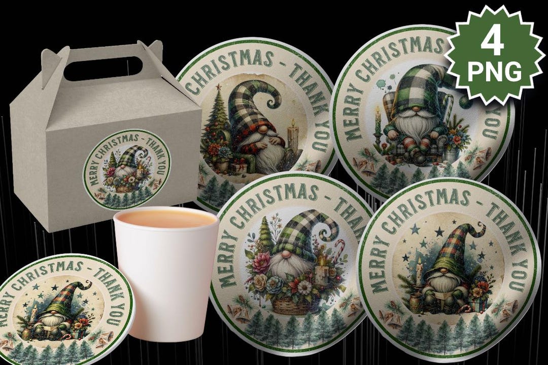 Christmas Thank You Stickers,printable Christmas Small Business ...