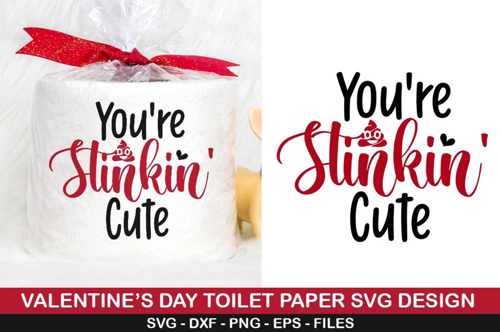Valentines Day Toilet Paper SVG Bundle, Valentine Quote, Love Really ...