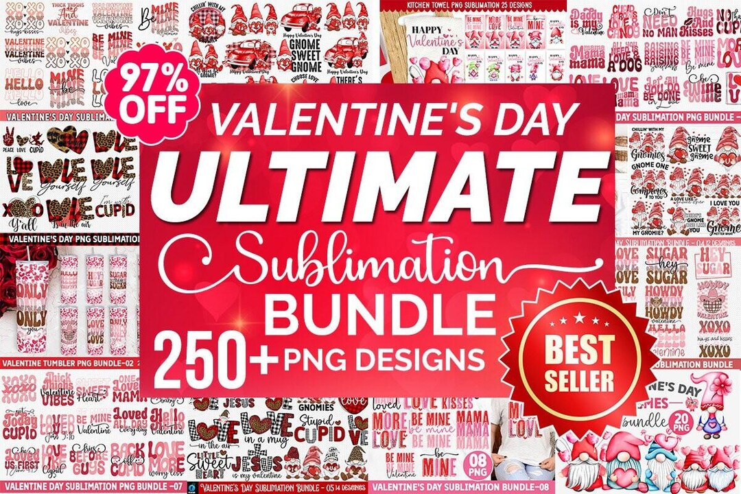 VALENTINE MEGA BUNDLE, 250 Designs, Valentine Mega Bundle, Valentines ...