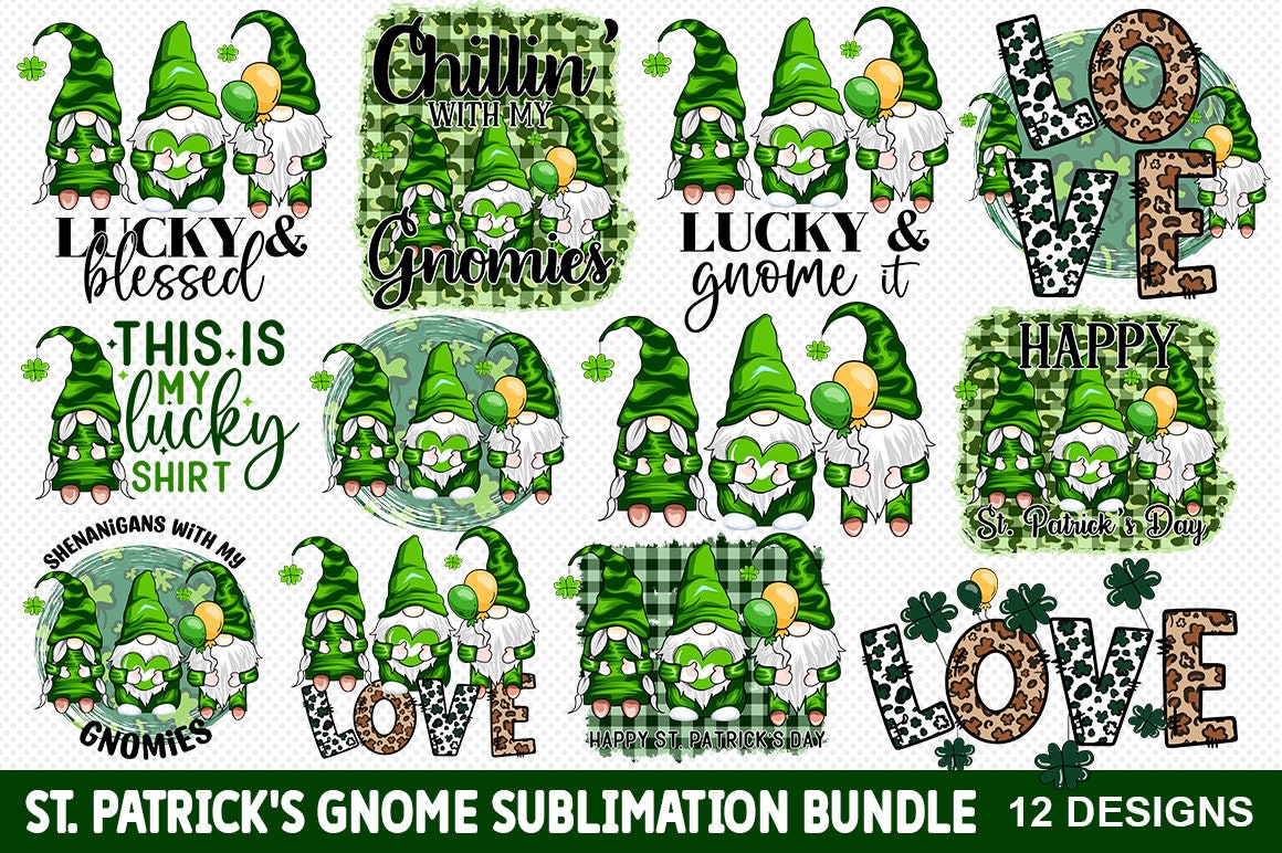 St. Patrick's Ultimate Sublimation Bundle, Happy Patrick's Day, Funny ...