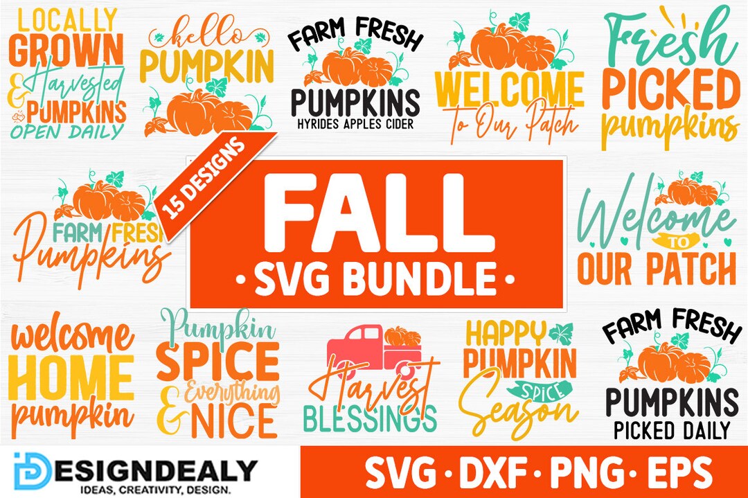 Autumn SVG Bundle, Fall SVG Bundle, Thanksgiving Svg, Fall Svg, Autumn ...
