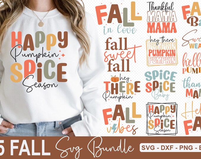 Fall SVG Bundle, Fall Svg, Autumn Svg, Thanksgiving Svg, Fall Cut Files ...