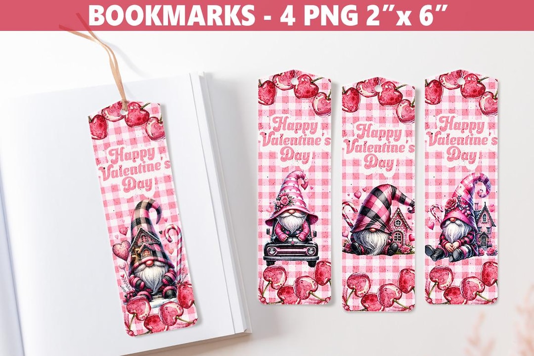 Valentine's Day Bookmarks Png, Funny Valentine's Day Bookmarks, Digital ...