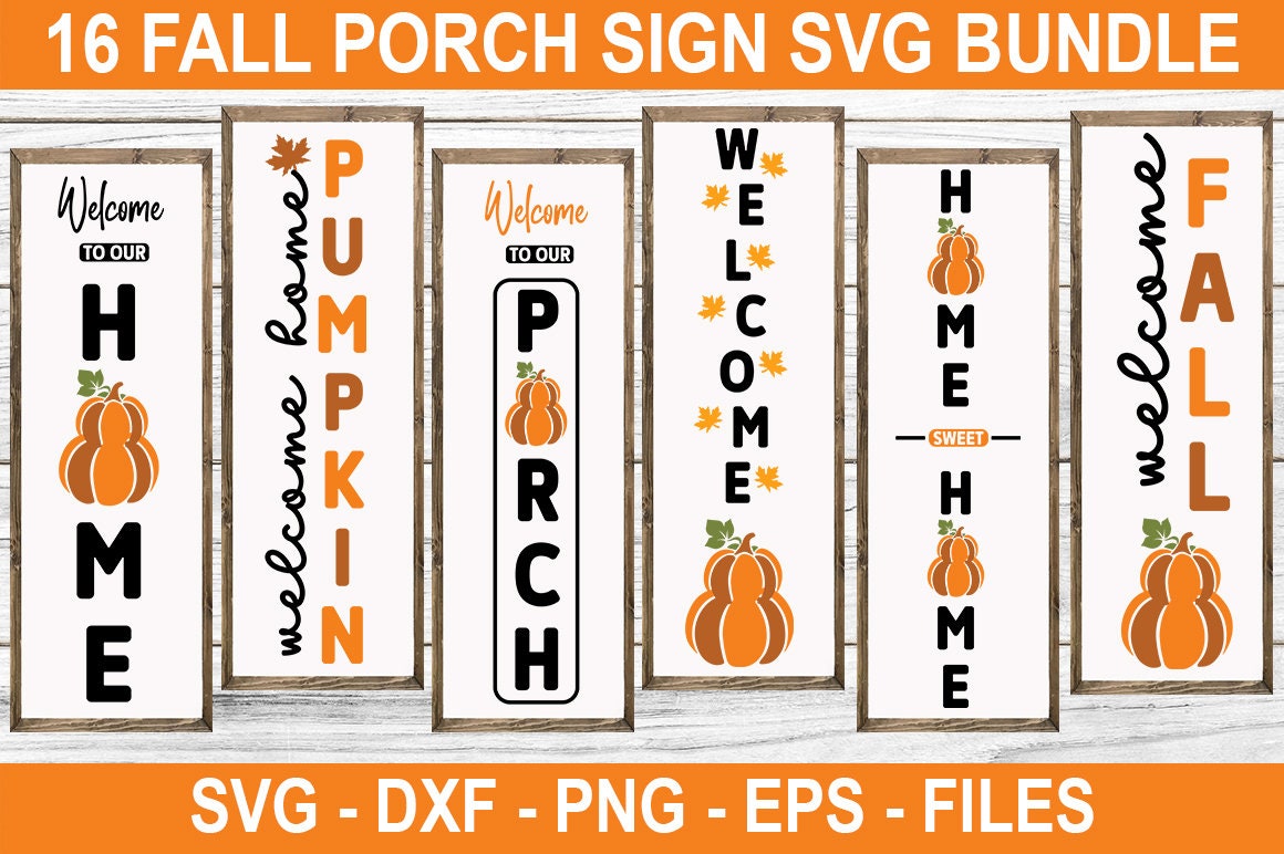 Fall Porch Sign SVG Bundle Hello Fall Sign Svg Hello Pumpkin - Etsy